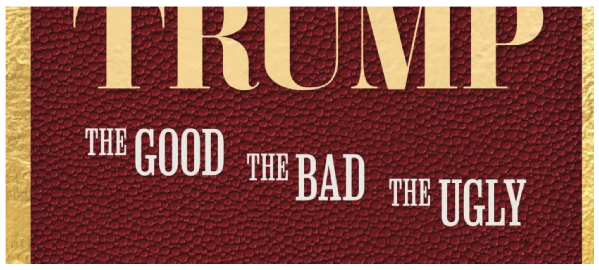 Joachim Hagopian, Trump’s First 30 Days: The Good, the Bad & the Ugly ...
