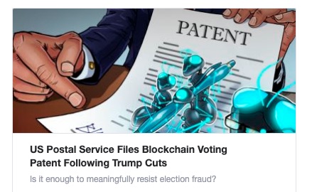 Stephen Francis, A Trump/USPS Blockchain Sting Will Rescue the Election ...