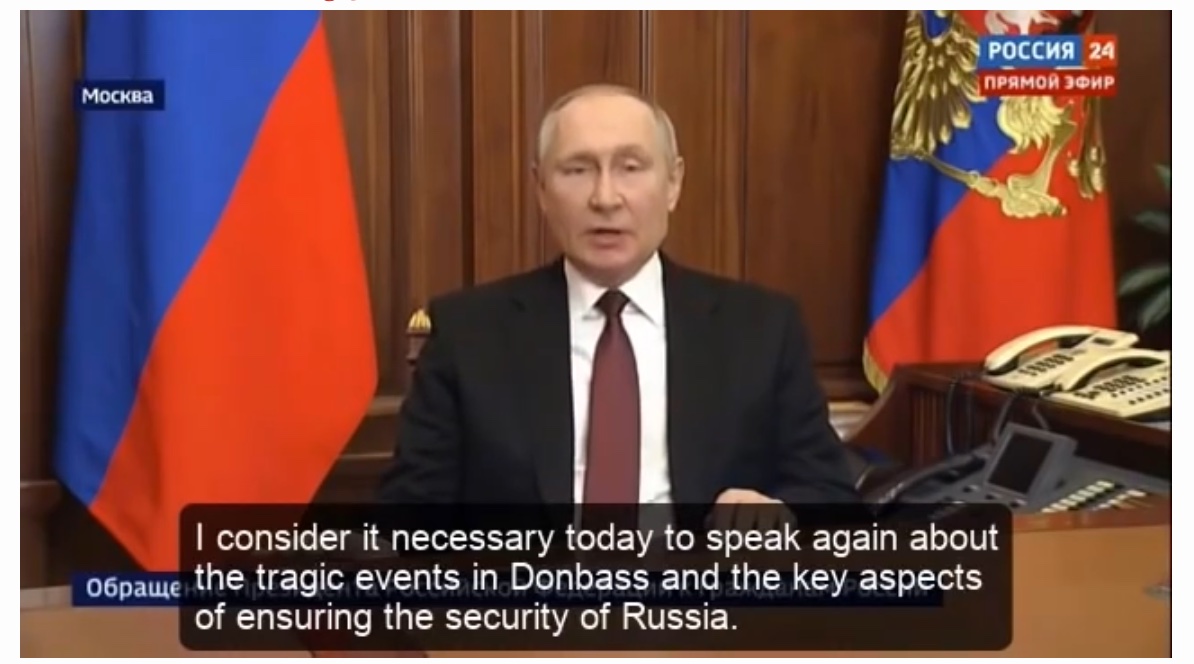 President Vladimir Putin | “Empire of Lies” Speech - February 24, 2022 ...